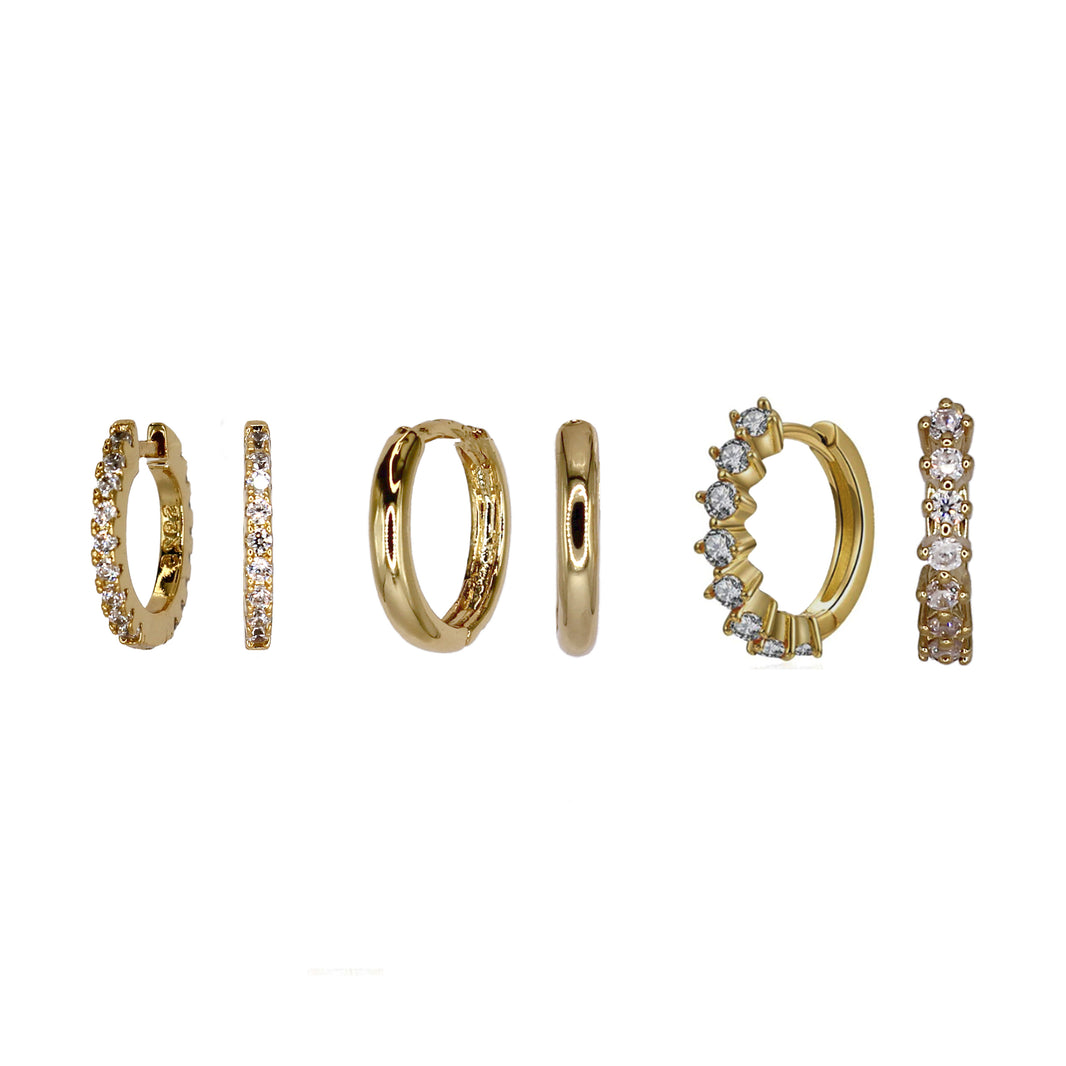 STAKD Jewellery | 18k Gold and Sterling Silver Earring Stack Sets