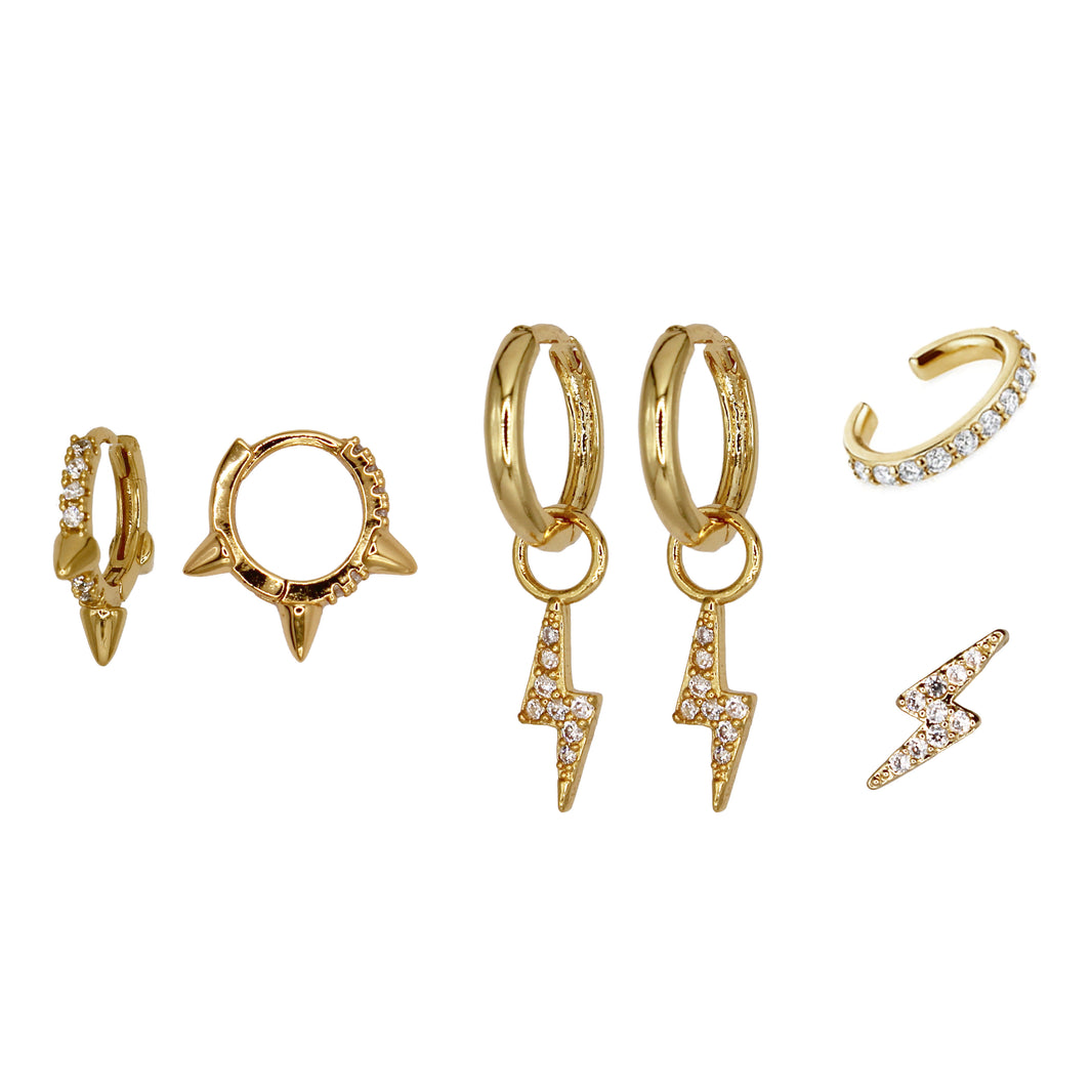 STAKD Jewellery | 18k Gold and Sterling Silver Earring Stack Sets